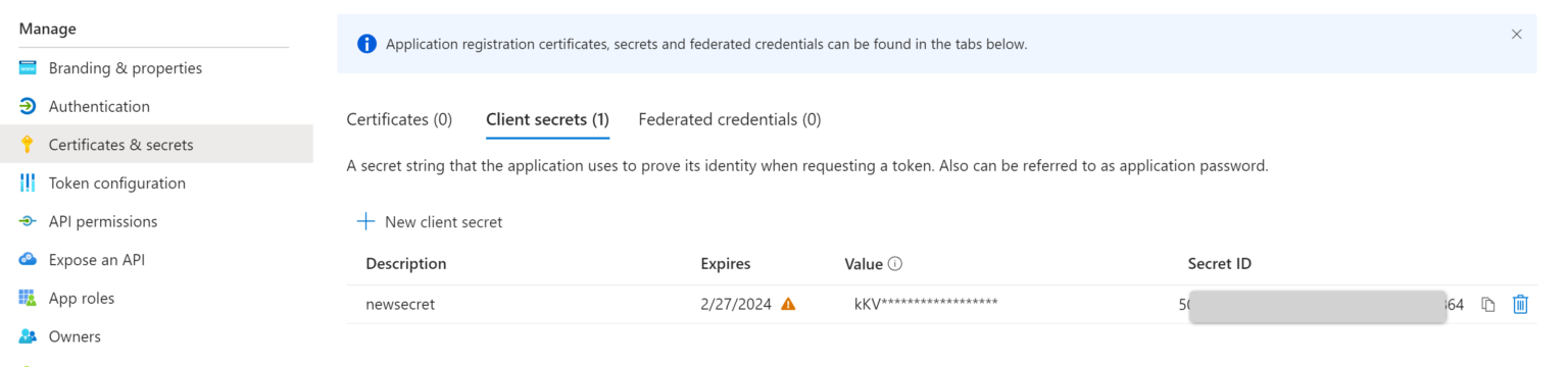 Azure App registration Client Secret expiration notification with MS ...